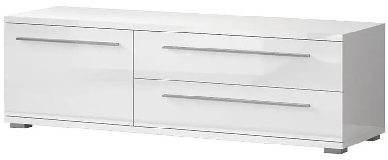 Tv Stolek Piano TV150-1K2F/PN-70/KA/70 crystal white
