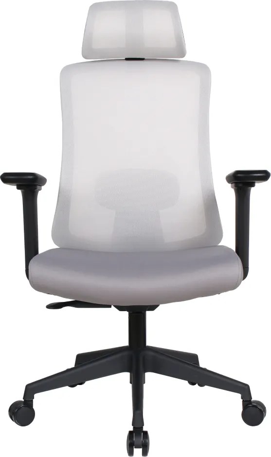 Ergonomická kancelářská židle PART - šedá síťovina / nosnost 150 kg