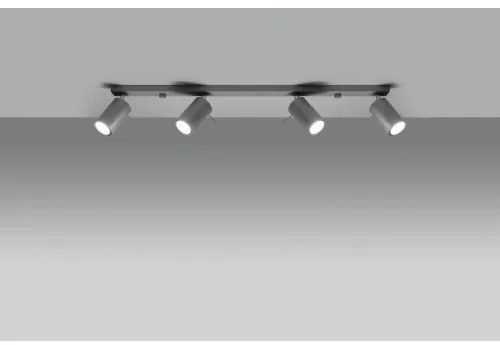 Stropní bodové svítidlo SOLLUX Ring 4l GU10 4x40W bez zdroje SL.0453 šedá