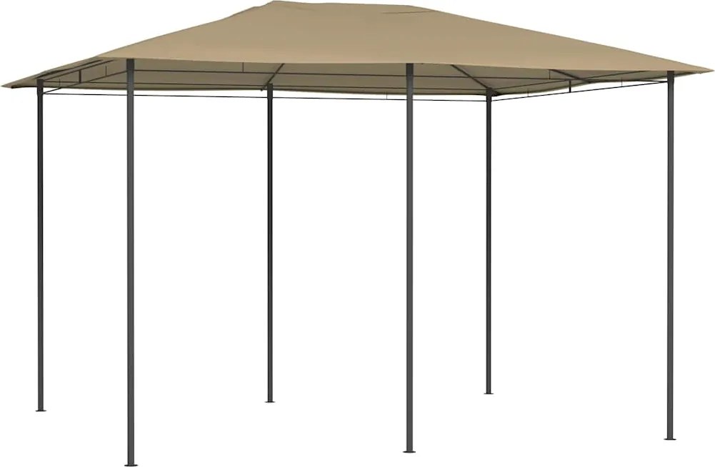 Altán 3 x 4 x 2,6 m taupe 160 g/m² 313615