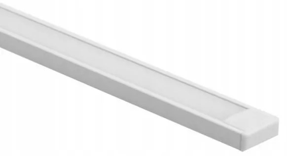 ECOLIGHT Přisazený LED profil bílý + mléčný kryt 1M