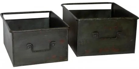 Industrial style, Skladovací krabice 22 x38 x47 cm (435)