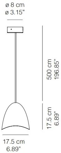 Quadrifoglio Group K24SPE0L00-003 Mirage, designové svítidlo z lesklé mědi, 8,7W 2700K stmívatelné, prům.17,5cm