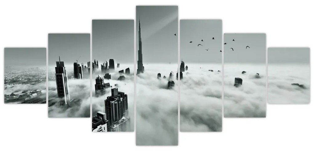 Obraz - Mrakodrapy v Dubai (210x100 cm)