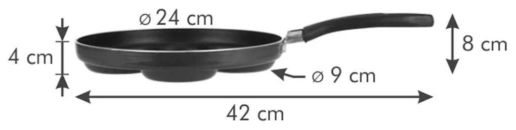 Pánev 4 oka PRESTO ø 24 cm