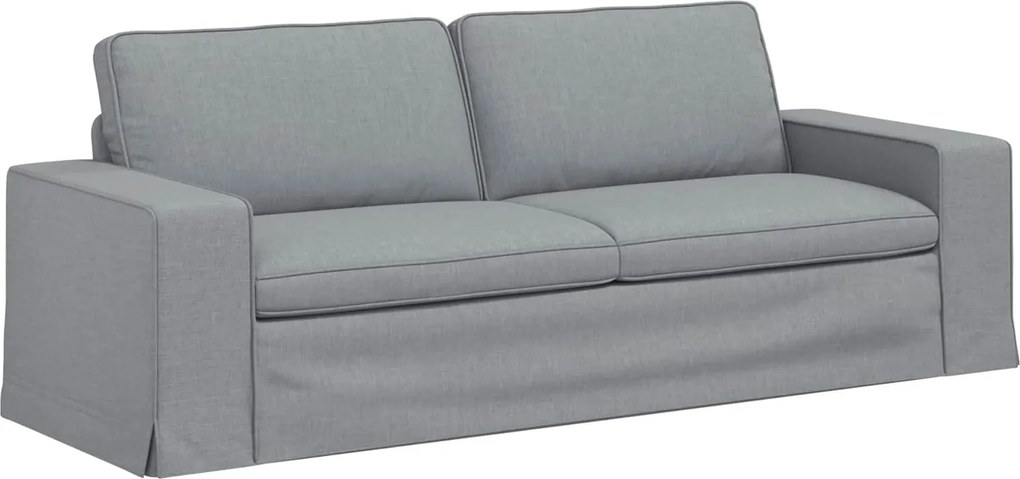 Set pohovek 2 ks Světle šedá textil 3407588