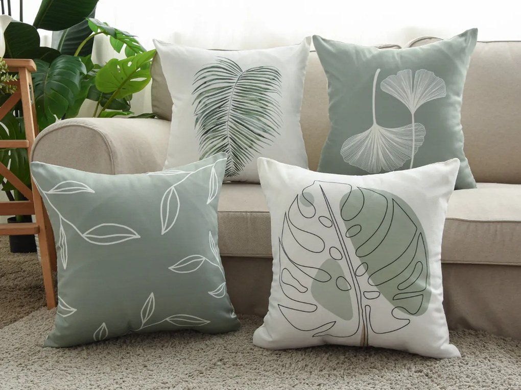 XPOSE® Set povlaků na polštář GARDENA  43x43  cm - 4ks