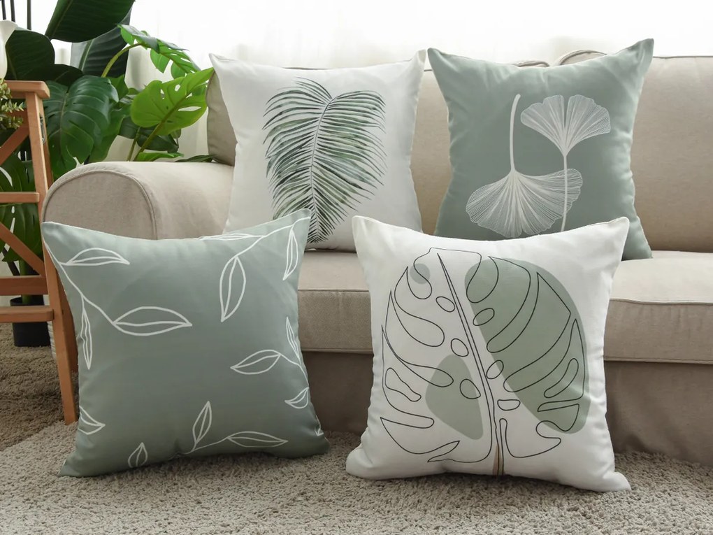 XPOSE® Set povlaků na polštář GARDENA  43x43  cm - 4ks