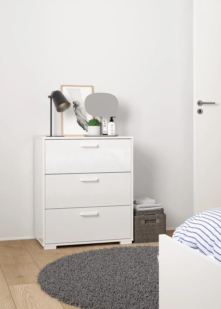FALCO Komoda Selina 700 bílý lesk
