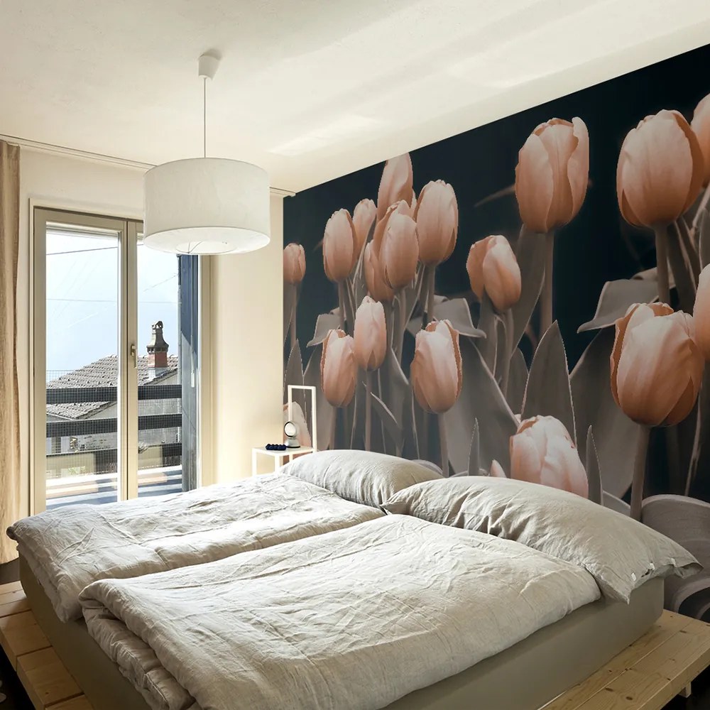 Fototapeta Bimago - Ladies among the flowers + lepidlo zdarma 350x270  cm