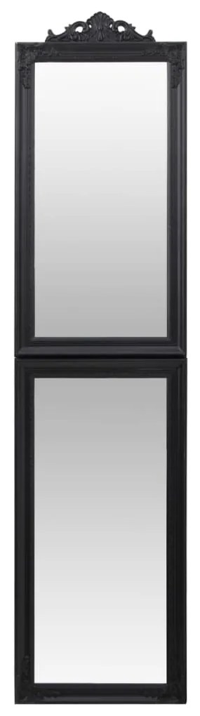 Volně stojící zrcadlo černé 50 x 200 cm - Default Title