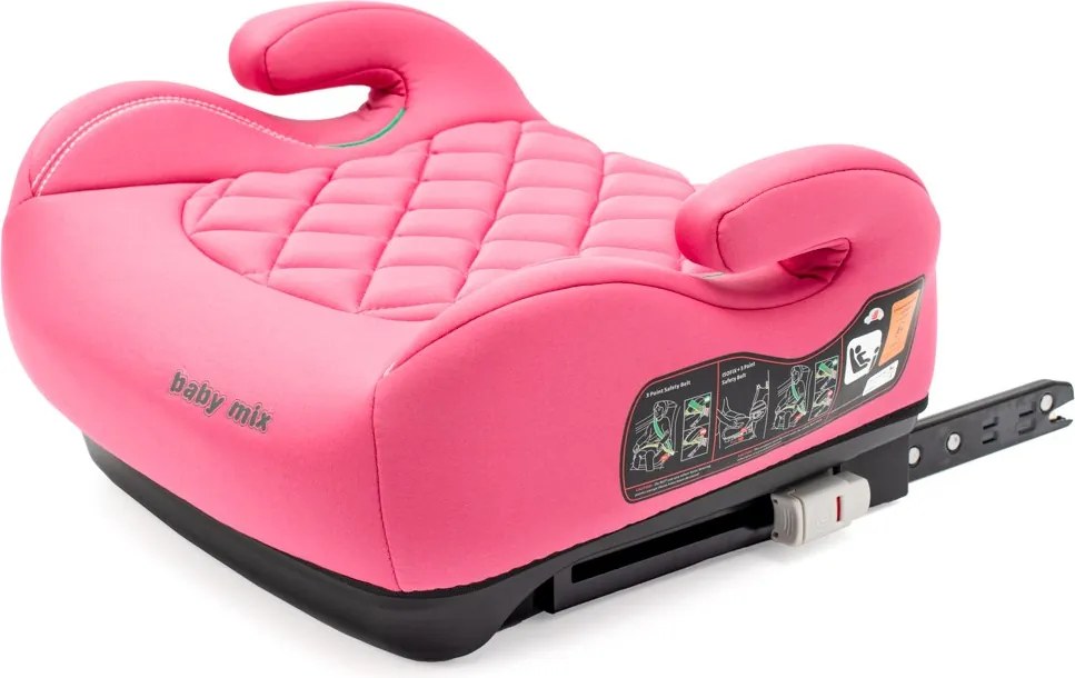 Autosedačka-podsedák BABY MIX HERO Plus ISOFIX I-SIZE pink