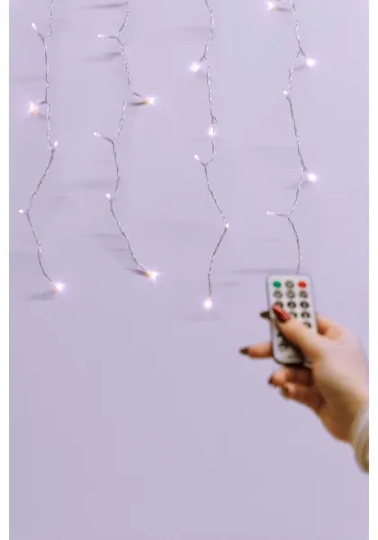 LED Stm. venk.  závěs CURTAIN 360xLED/8,4W/230V 2x2 m IP44 teplá bílá +DO