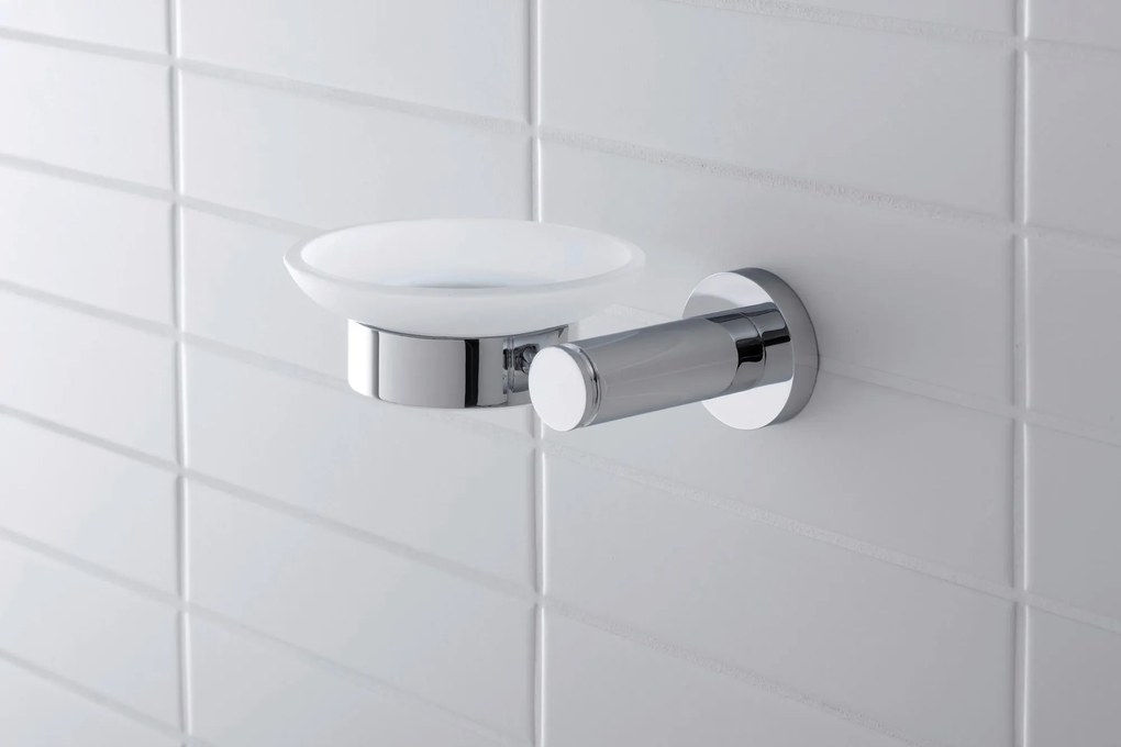 Duravit D-Code mýdelník Ø10 cm pro 1 mýdlo