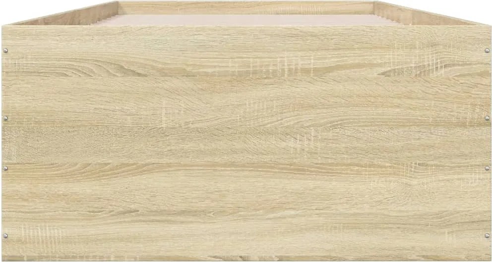 Rám postele dub sonoma 90 x 200 cm kompozitní dřevo 3280967