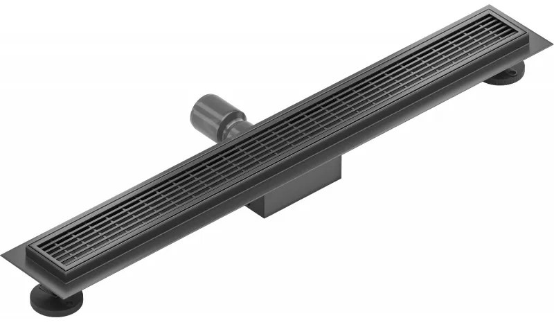 Mexen Flat M33 nerezový sprchový žlab 50 cm, černá, 1733050-15