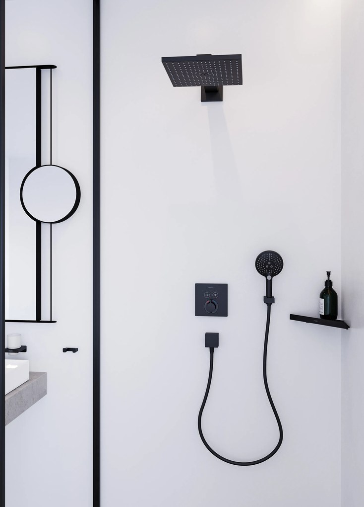 Hansgrohe AddStoris, košík do rohu, matná černá, HAN-41741670