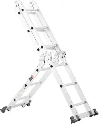 Víceúčelový skládací žebřík 7 v 1,3 kroky, výška dosahu 3,7 m pro práci