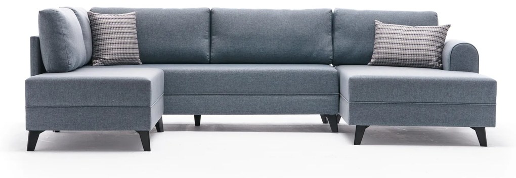 Atelier del Sofa Rohová sedací souprava Belen - Blue, Modrá