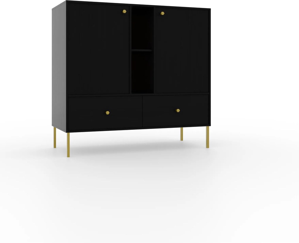 ADRK Furniture Komoda 2D 2S 2P Tili ADRK-CHES-TIL-2D-2S-2P-B