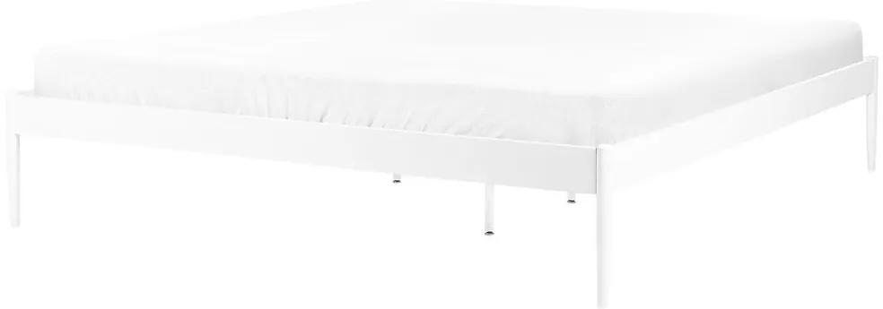 Kovová postel 180 x 200 cm bílá VAURS Beliani
