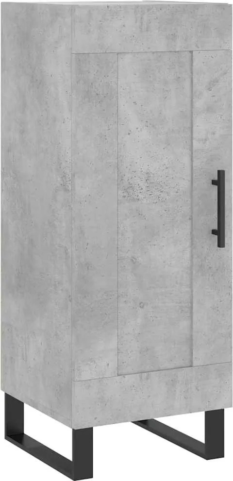 Skříň highboard betonově šedá 34,5x34x180 cm kompozitní dřevo 3199133