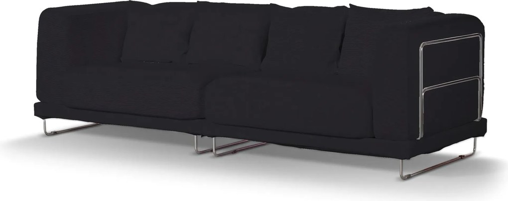 Potah na pohovku IKEA Tylösand 3-místná nerozkládací barva černá látka pletený vzor