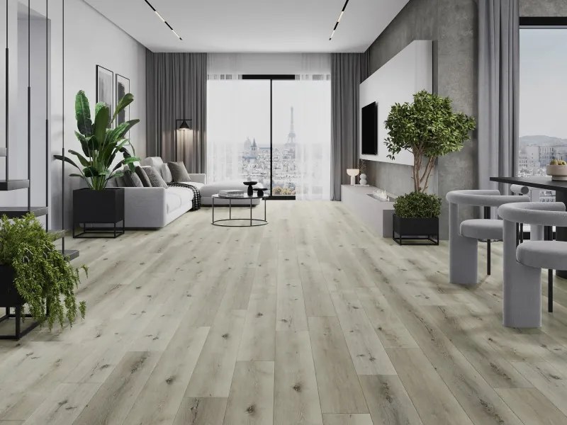 Mexen Silver Lake vinylové panely 1240 x 182 mm SPC 6,5 mm, podklad IXPE 1,5 mm, 4 V-spára, Dub - F1034-1240-182-505-4V1-01