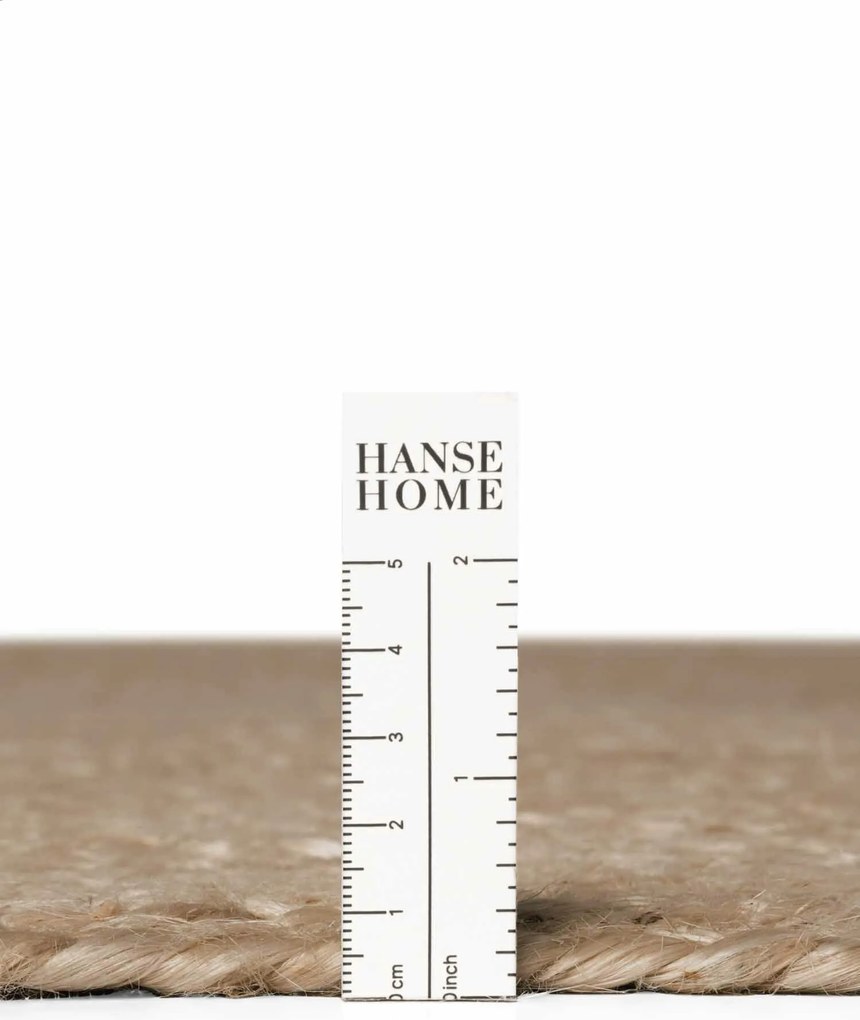 Hanse Home, Kusový koberec Jute Braided 106006 Grey Brown ovál, 160x230 ovál, hnědá, chodba / předsíň