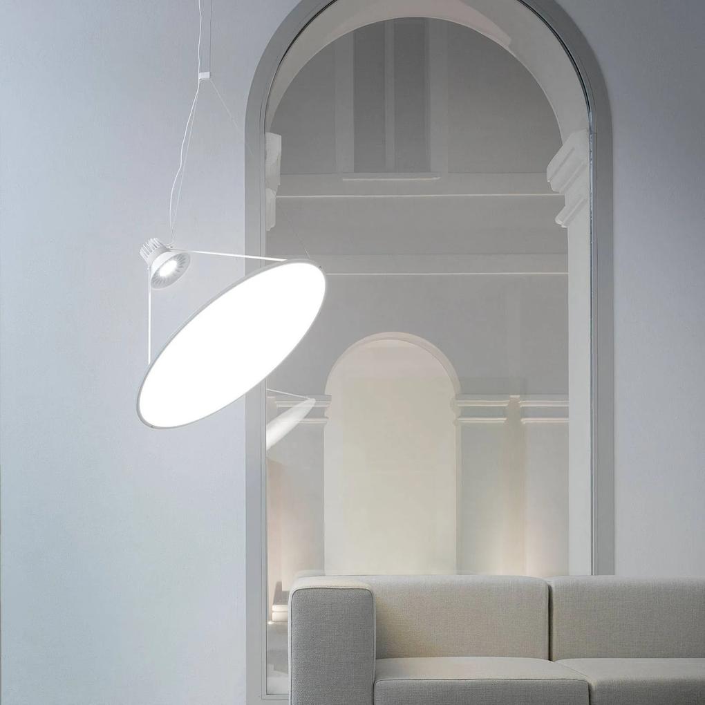 Luceplan Amisol LED závěsné svítidlo Ø 75cm opál bílá