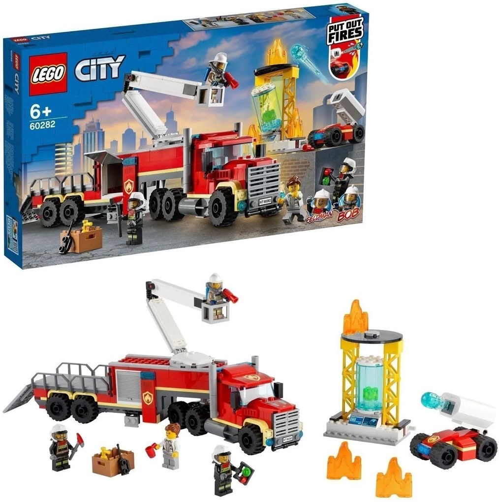 Lego stavebnice lego city 60282 velitelská jednotka hasičů