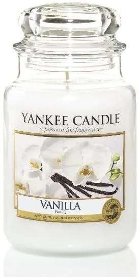 Aromatická svíčka, Yankee Candle Vanilla, hoření až 150 hod