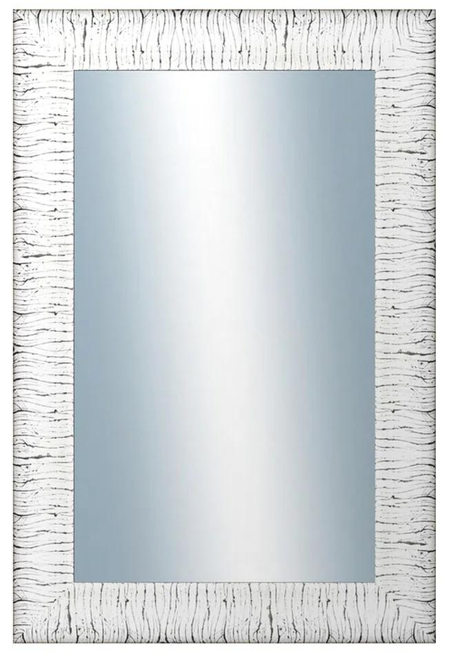 DANTIK - Zarámované zrcadlo - rozměr s rámem cca 80x120 cm z lišty SAUDEK bílá černé čáry (2512)