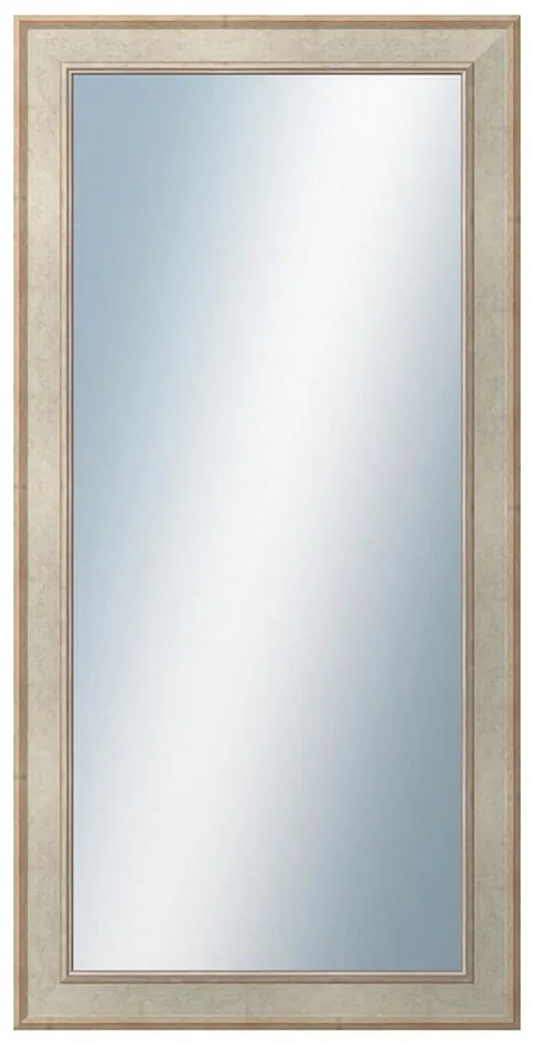 DANTIK - Zarámované zrcadlo - rozměr s rámem cca 60x120 cm z lišty TOOTH stříbrná (2779)
