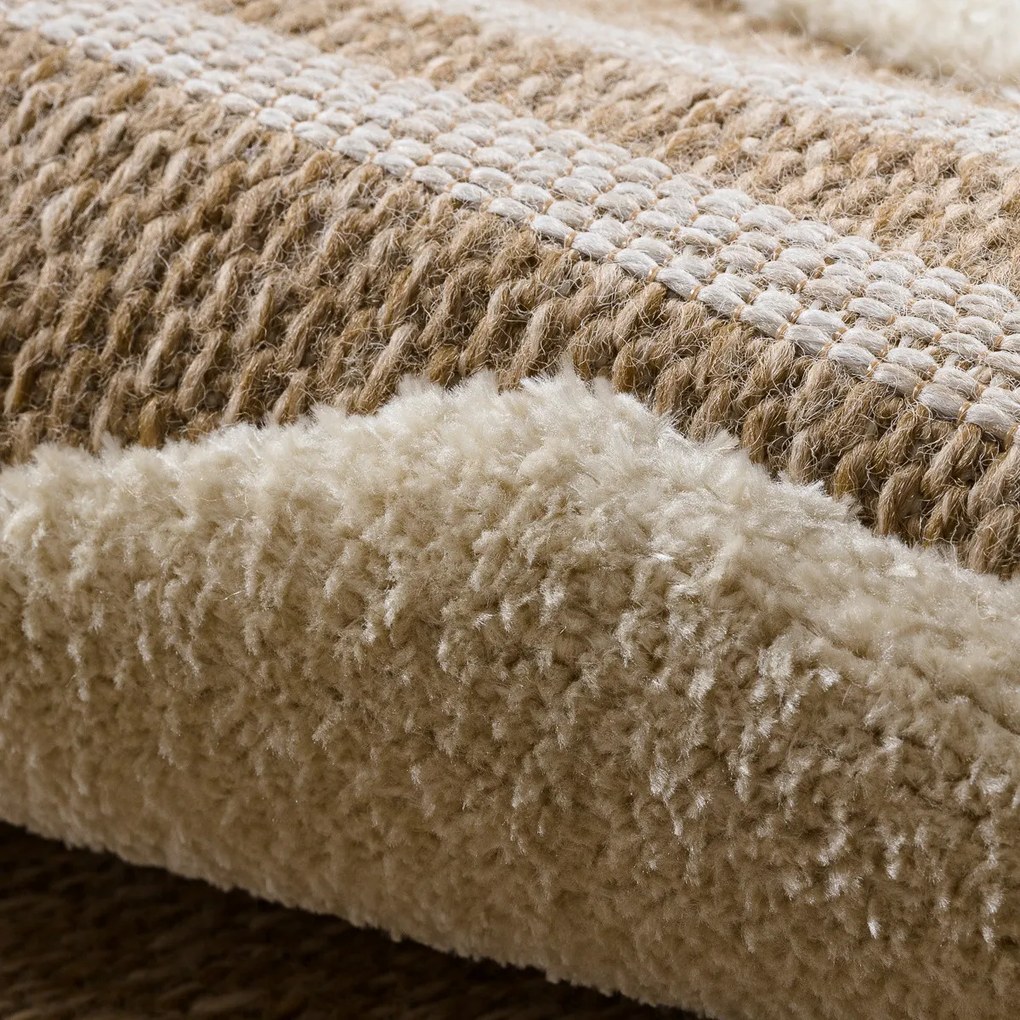 Dywany Łuszczów, Kusový koberec Spark 0698A beige/cream, 160x220, béžová, chodba / předsíň