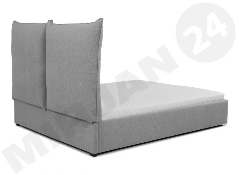 Čalouněná postel Simon, Rozměr postele: 180 x 200 cm, Potah:: Baku 2901, Další možnosti: s kovovým roštem (úložným prostorem)