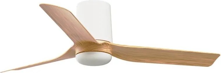 FARO 33833 MINI PUNT TUB S stropní ventilátor, bílá/světlé dřevo s DC motorem - FARO