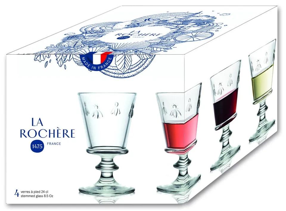 Sklenice v sadě na víno 4 ks 230 ml Abeille – La Rochére