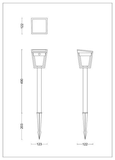 Philips - LED Solární lampa se senzorem NISSA LED/1,8W/3,7V 3000K IP44