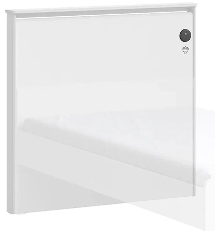 Čilek Studentská postel s úložným prostorem vyklápěcí s čelem 100x200 cm White