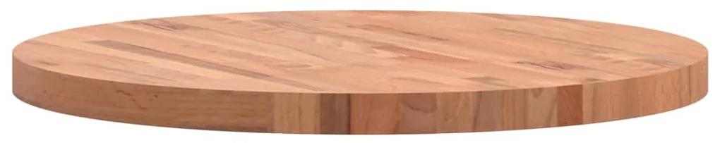 Stolní deska Ø 70 x 4 cm kulatá masivní bukové dřevo - Default Title