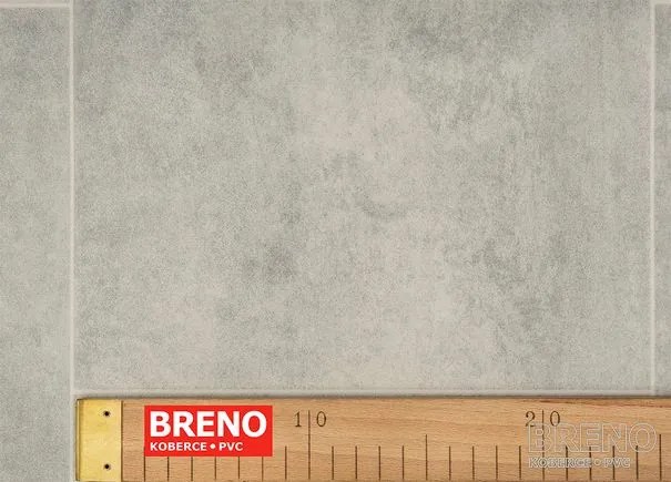 Breno PVC SUPERTEX Barcelona 571 – šedá betonová dlažba, šíře 400 cm