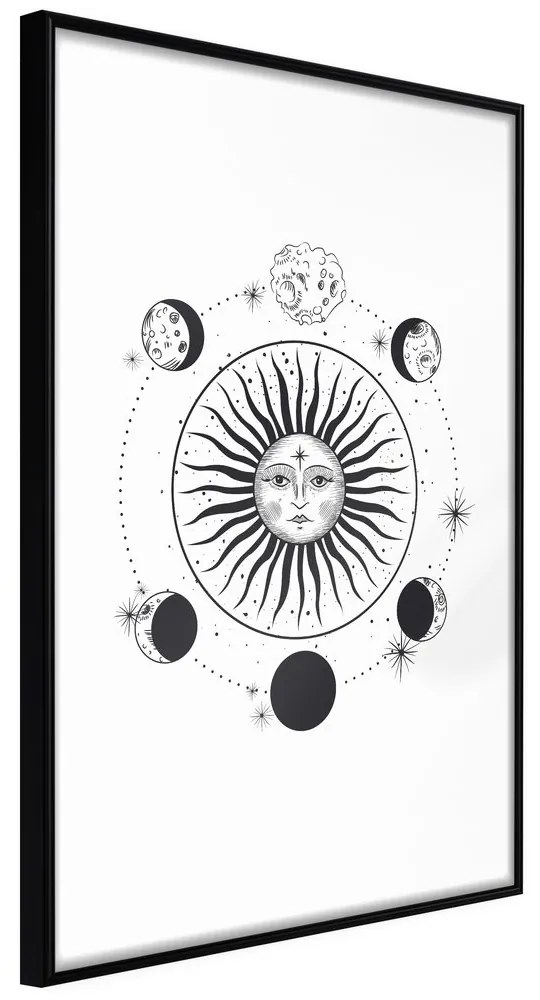 Plakát fáze měsíce - Sun and Moon
