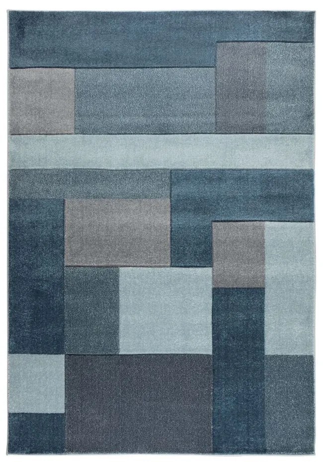 Flair Rugs koberce Kusový koberec Hand Carved Cosmos Denim Blue - 80x150 cm