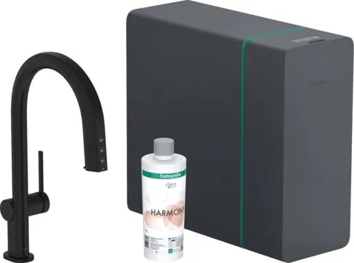 Hansgrohe Aqittura dřezová baterie bez výpusti matná černá 76836670
