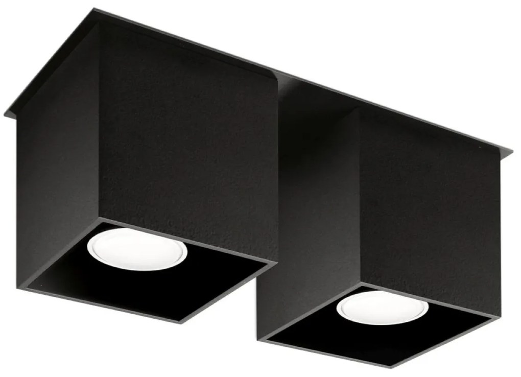 Sollux Lighting Stropní svítidlo QUAD 2 Černá