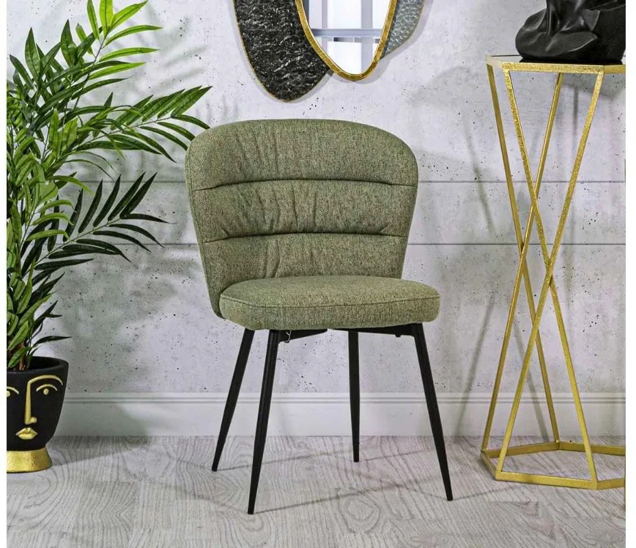 Designová jídelní židle Bardolph zelená