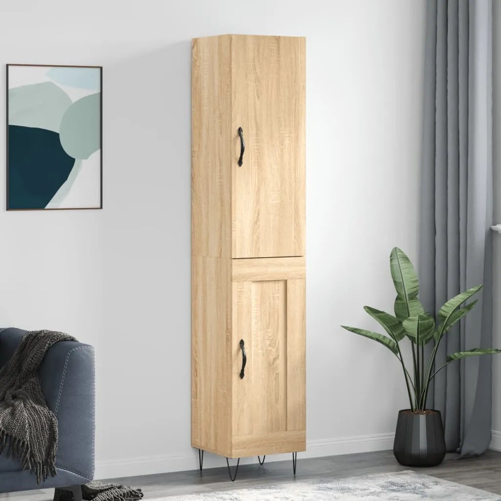Skříň highboard dub sonoma 34,5 x 34 x 180 cm kompozitní dřevo 3199140