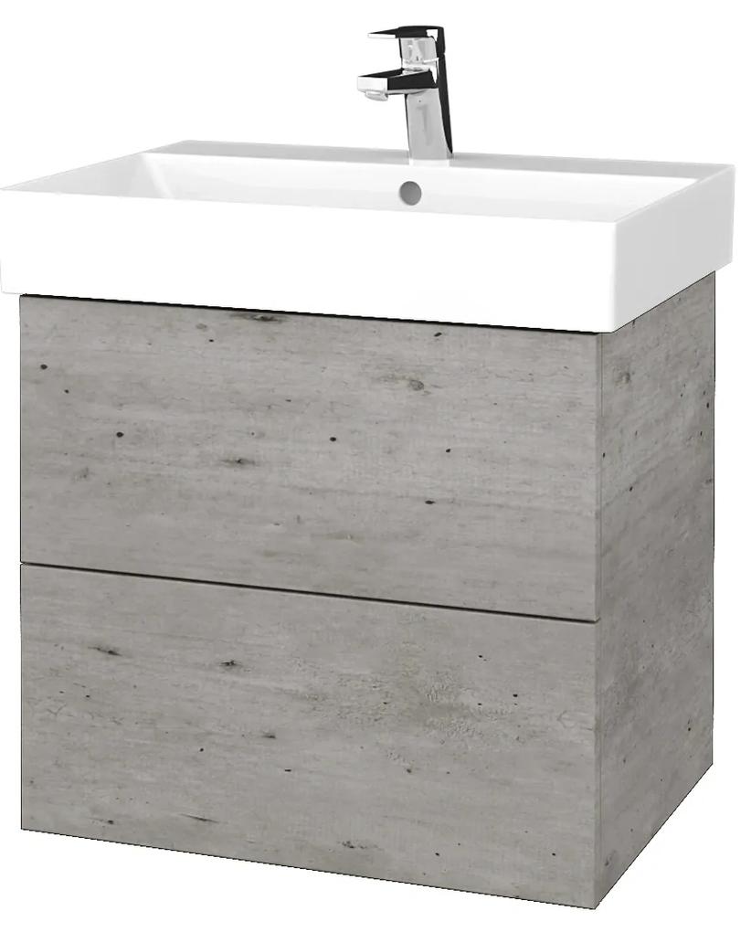 Dřevojas Koupelnová skříň VARIANTE SZZ2 60 Varianta: N01 Bílá lesk / N07 Stone