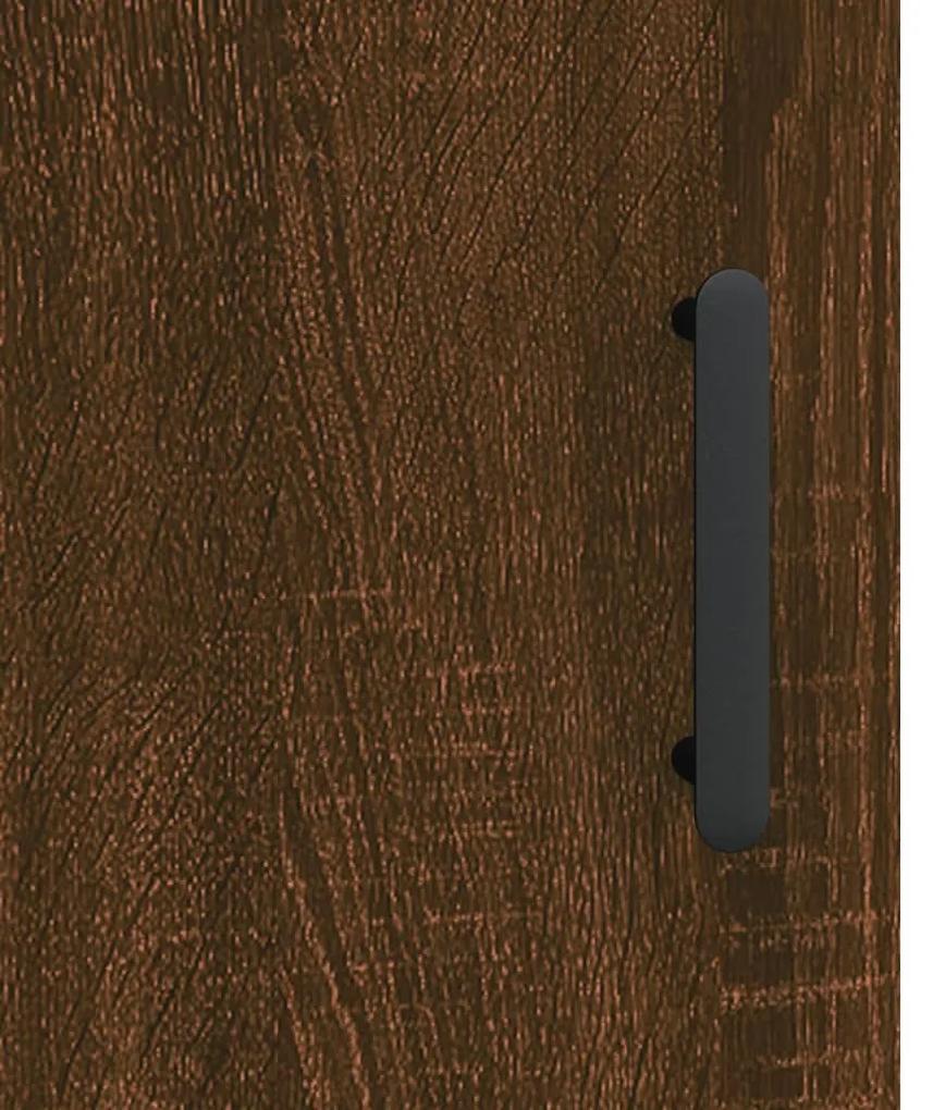 Skříň highboard hnědý dub 69,5 x 34 x 180 cm kompozitní dřevo,  3195746